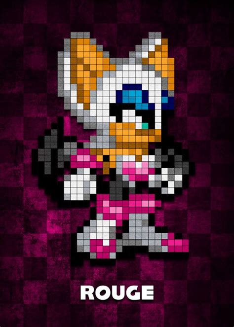 Rouge The Bat Pixel Art