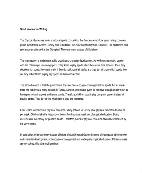 Informative Text Examples