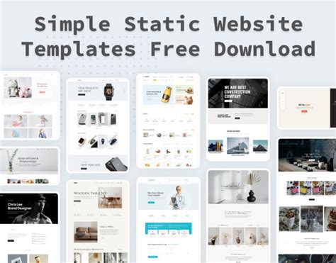 10 Simple Static Website Templates Free Download In 2025