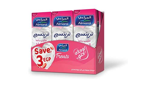 لبن بنكهة الفراولة من المراعي، 200 مل، 6 عبوات Amazoneg سوبر ماركت