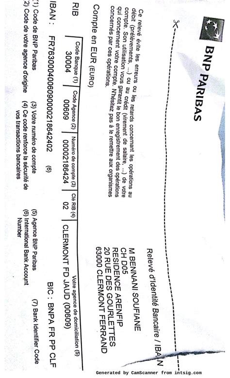 Rib Avril Par Camscanner Fichier Pdf