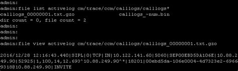 Collect Ccm Traces Through Cli Cisco Community