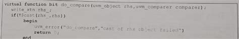 Why Do Compare Need To Arguments Specially Why Second Arguments Of Uvm