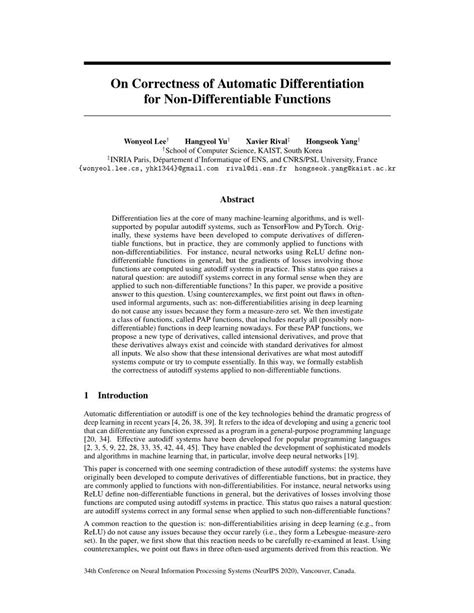 On Correctness Of Automatic Differentiation For Non Differentiable