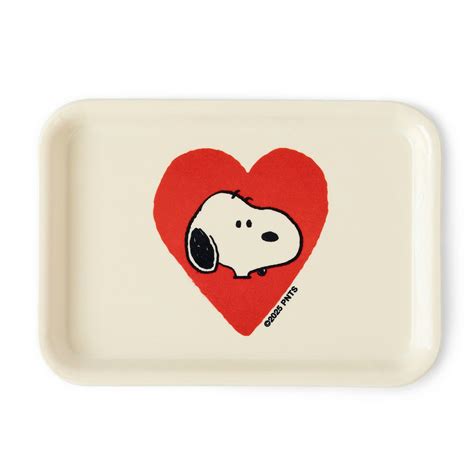 Three Potato Four X Peanuts® Snoopy Heart Vintage Style Tray Three