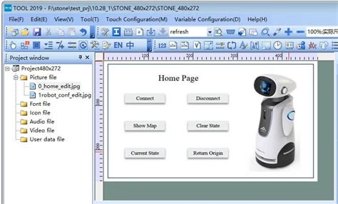 Stone Tft Lcd Module Stm32 Service Robot Motion Status Monitoring