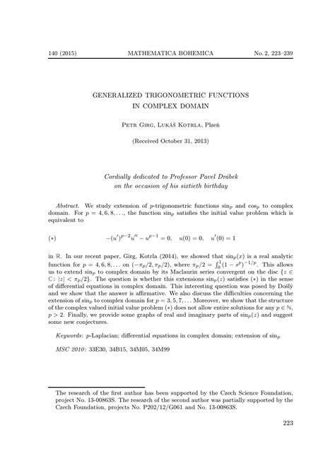 pdf generalized trigonometric functions in complex domain
