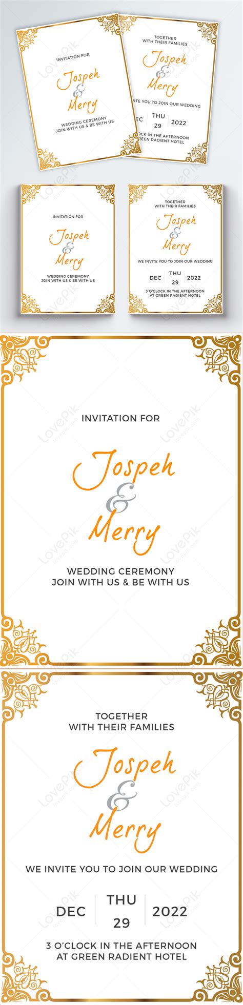 Wedding Invitation Card Design Template Imagepicture Free Download