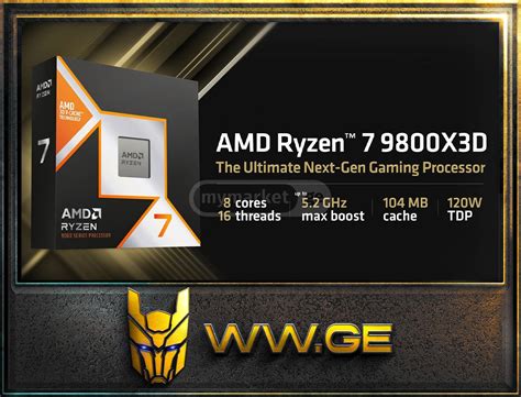 Amd Ryzen 7 9800x3d 8 Core 16 Thread Desktop Processor მეორადი და ახალი ნივთების ყიდვა