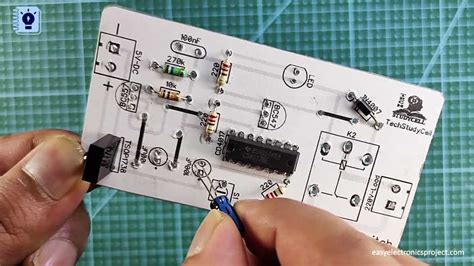 Ir Sensor Switch With Ic 4017 Project Electronics Projects 53 Off