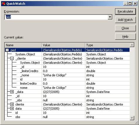 Serializando Objetos Em Net