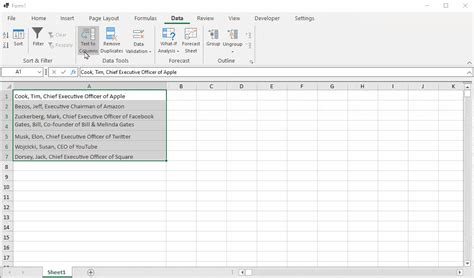 How To Split Text To Columns In Excel Xlsx Using C And Vbnet Spreadnet