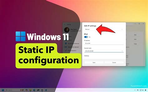 How To Set A Static Ip Address On Windows 11 Pureinfotech
