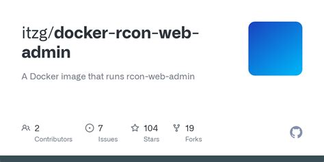 Github Itzg Docker Rcon Web Admin A Docker Image That Runs Rcon Web