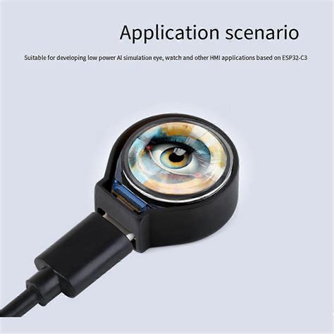 Esp32 C3 Iot Development Board On Board 0 71 Inch Spi Interface Lcd Screen 160x160 Pixels Demo