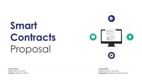 Smart Contracts Proposal Powerpoint Presentation And Slides Ppt Presentation Slideteam