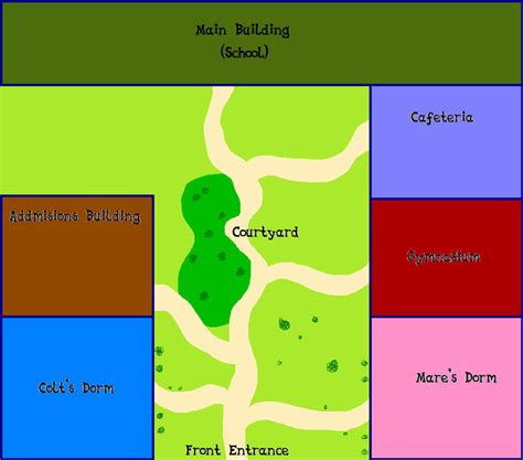 Manehattan Academy Campus Map By Feather Flare On Deviantart