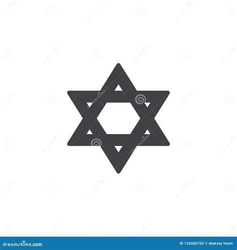 Magen David Star Vector Icon Stock Vector Illustration Of Magen