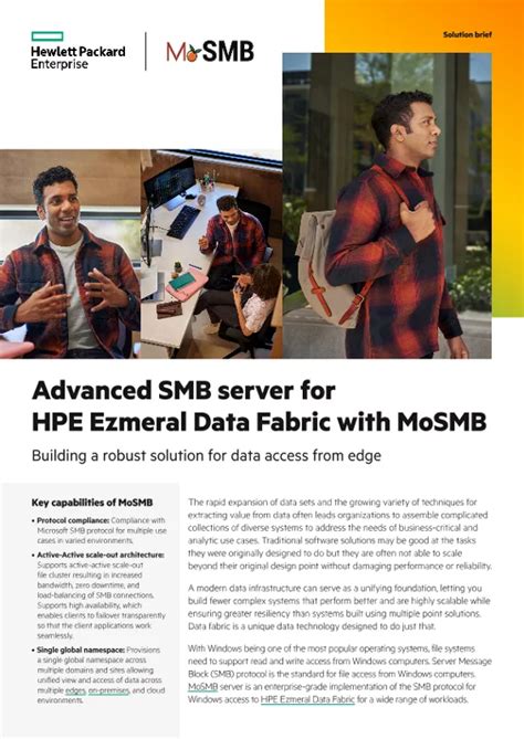 Advanced Smb Server For Hpe Ezmeral Data Fabric With Mosmb