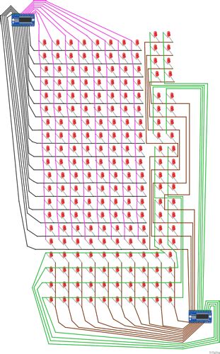 Matrix X HT K LEDs And Multiplexing Arduino Forum