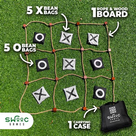 Swooc Giant Tic Tac Toe Bean Bag Toss Game Wayfair Canada