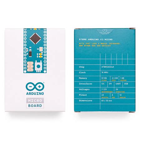 Arduino Micro With Soldered Headers Arduino A000053