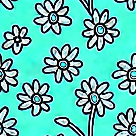 Teal Seamless Pattern · Creative Fabrica