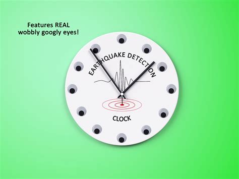 Earthquake Detection Clock Sweary Rude And Offensive Ts And Treats