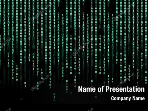 Conceptual Matrix Code Powerpoint Template Conceptual Matrix Code