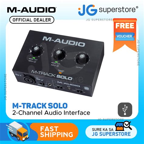M Audio M Track Solo Channel Usb Audio Interface With Solo Combo Input Output Mtracksolo Ii