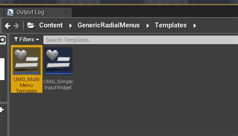 Using The Multi Menu Template Generic Radial Menu Documentation