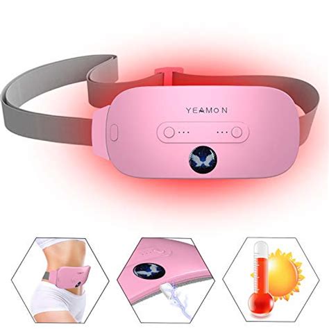 Yeamon Menstrual Heating Pad Electric Cramp Relief Waist Belt Device