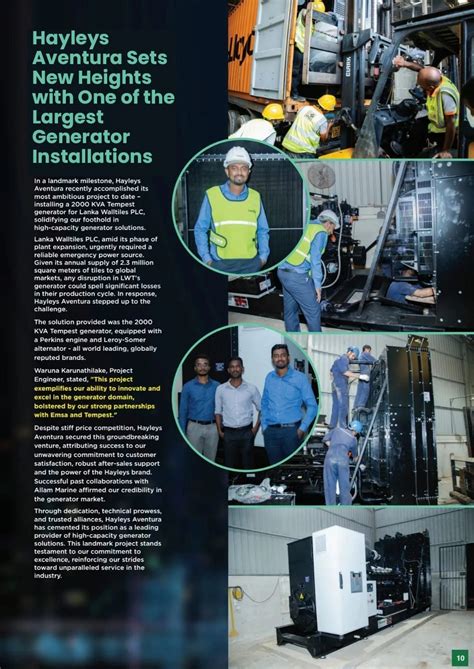 Dimuthu Sampath On Linkedin Congratulations Waruna Karunathilake And Hayleys Aventura Generator…