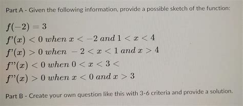 Solved Question Unit 6 Part A Given The Following