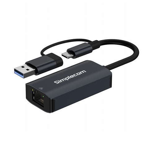 Simplecom NU315 USB C And USB A To Gigabit Ethernet Adapter