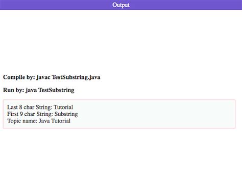 All You Should Know About Substring In Java Entri Blog