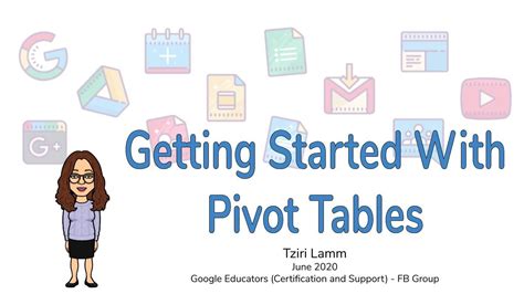 Getting Started With Pivot Tables Youtube