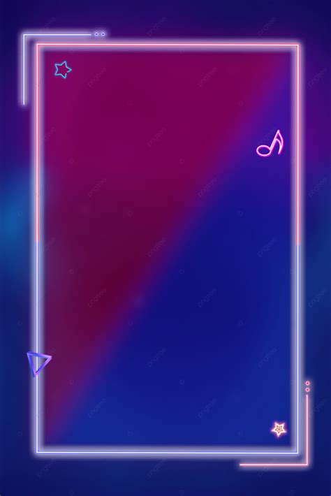 블루 네온 테두리 Hd 배경 배경 화면 및 일러스트 무료 다운로드 Pngtree