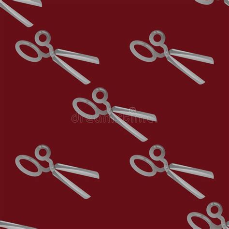 Scissors Seamless Pattern Stock Vector Illustration Of Accessories 138914354