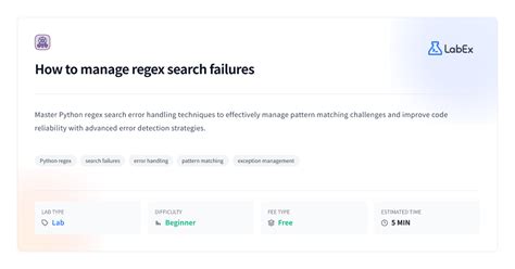 How To Manage Regex Search Failures Labex