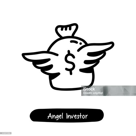 엔젤 투자자 아이콘 트렌디 스타일 벡터 일러스트 레이 션 심볼 0명에 대한 스톡 벡터 아트 및 기타 이미지 0명 개념