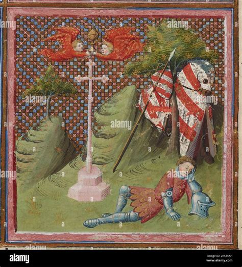 Lancelot At The Chapel Of The Holy Grail From Lhistoire Du Saint