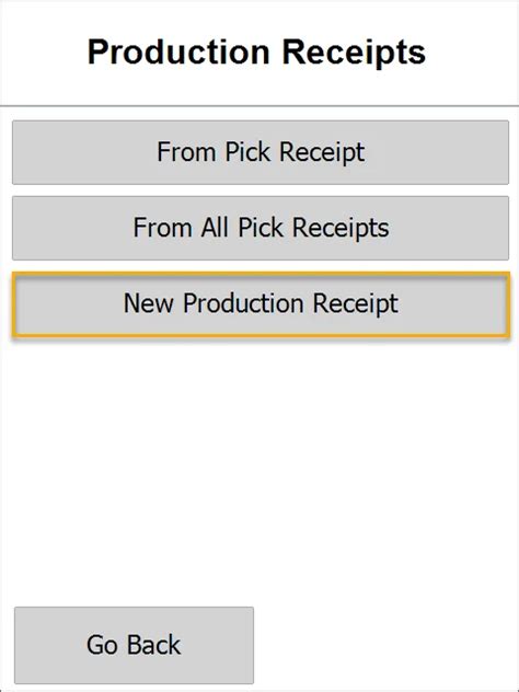 New Production Receipt CompuTec Learn