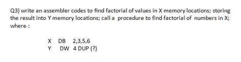 Solved Q2 Write An Assembler Codes To Scan String X For