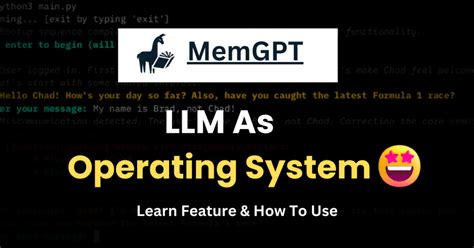 Memgpt An Llm As Operating System Aisupersmart