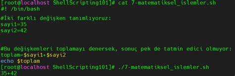 Shell Script 6 Mathematical Operations Ali Sezişli Kernel Panic