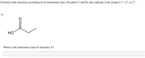 Classify Each Structure According To Its Functional