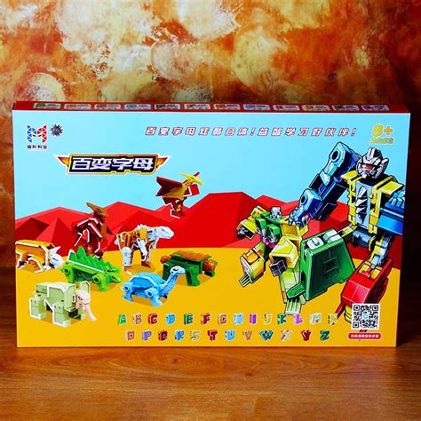 26 letters transformers building blocks educational robot alphabet
