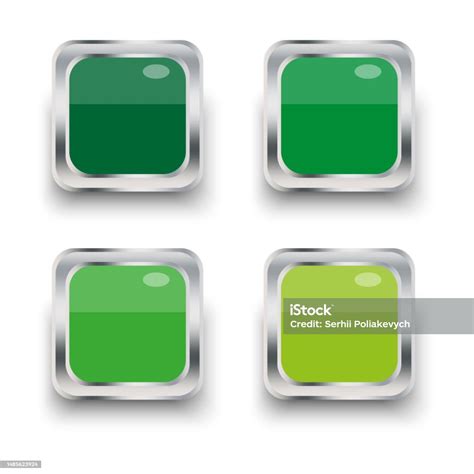 정사각형 색상의 3차원 버튼입니다 체적 사각형 버튼 벡터 그림입니다 0명에 대한 스톡 벡터 아트 및 기타 이미지 0명 3차원 형태 건설 산업 Istock