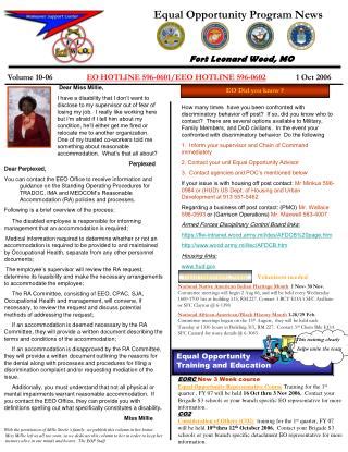 PPT The Army Equal Opportunity Program PowerPoint Presentation ID
